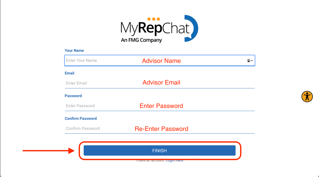 Creating a New Account – ionlake