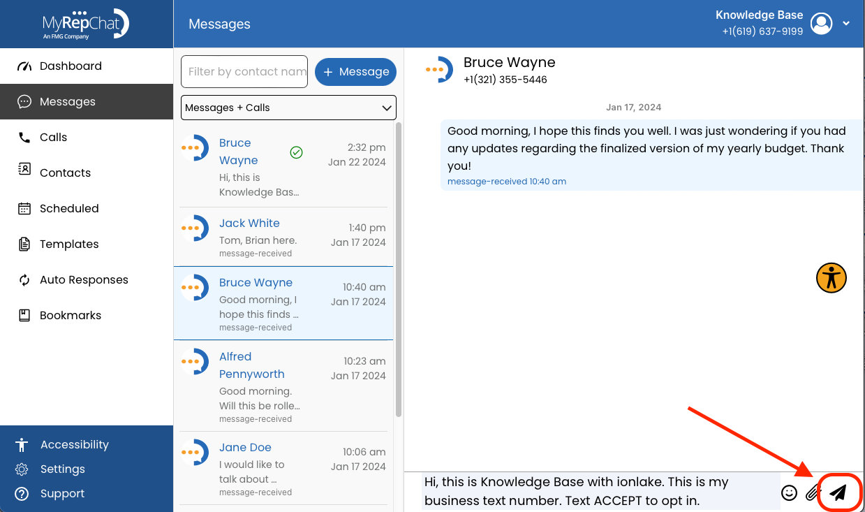 How do I Send a Text Message? (Desktop) – ionlake