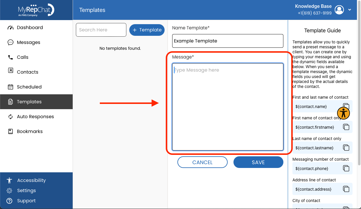 How Do I Create a Message Template? (Desktop) – ionlake