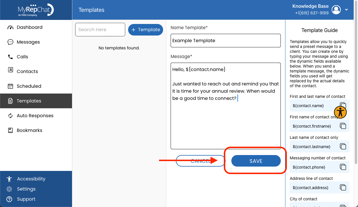 How Do I Create a Message Template? (Desktop) – ionlake